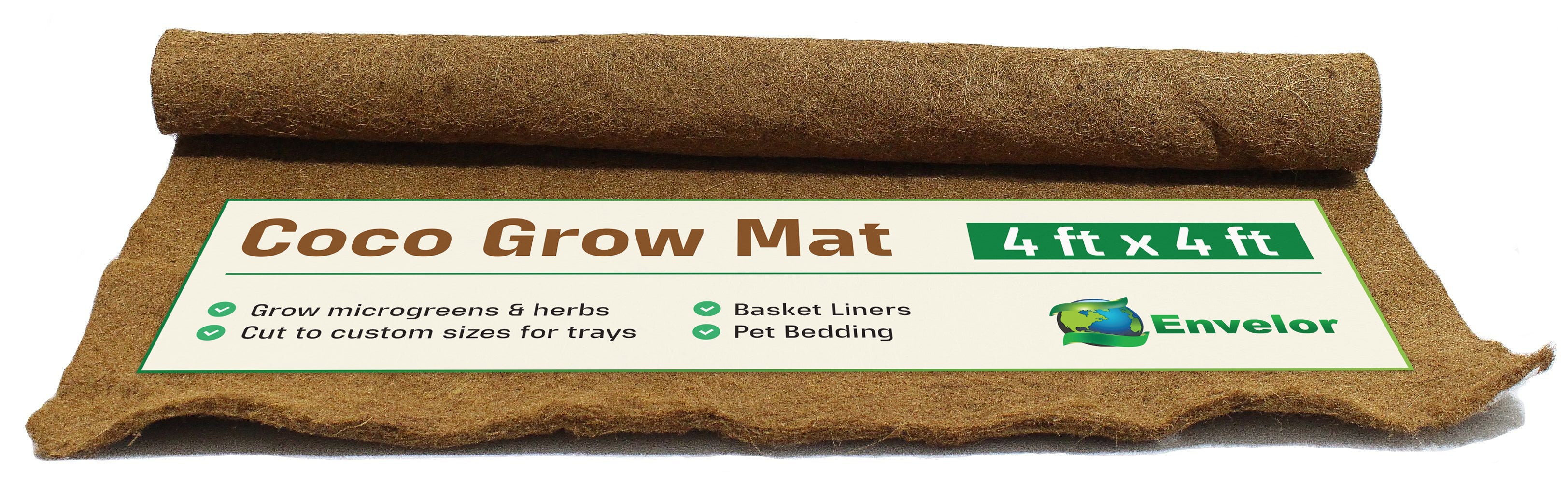 Coco Grow Mats | Coir Grow Mat Roll | Coco Coir Soil – EnvelorHome