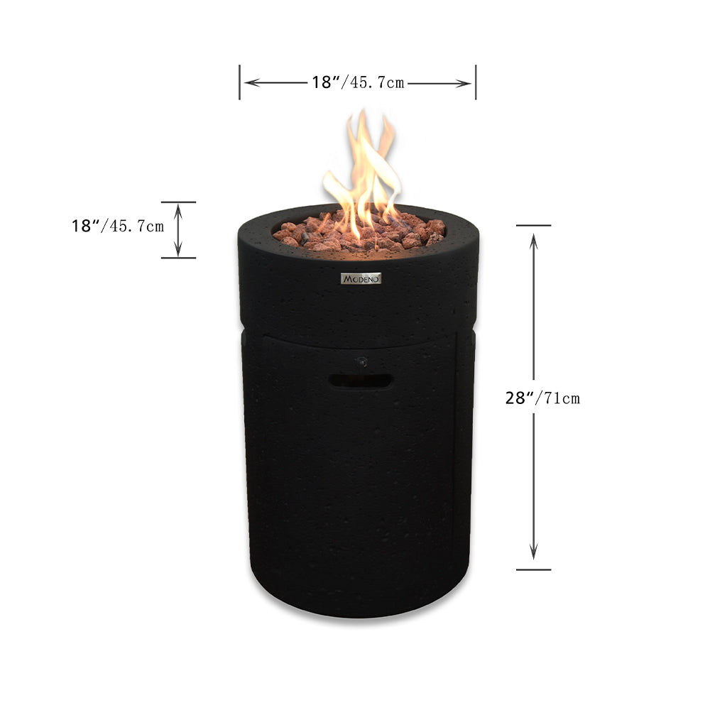 Outdoor Lava Tube Propane Fire Pit | Fire Pits | Propane Fire Pit ...