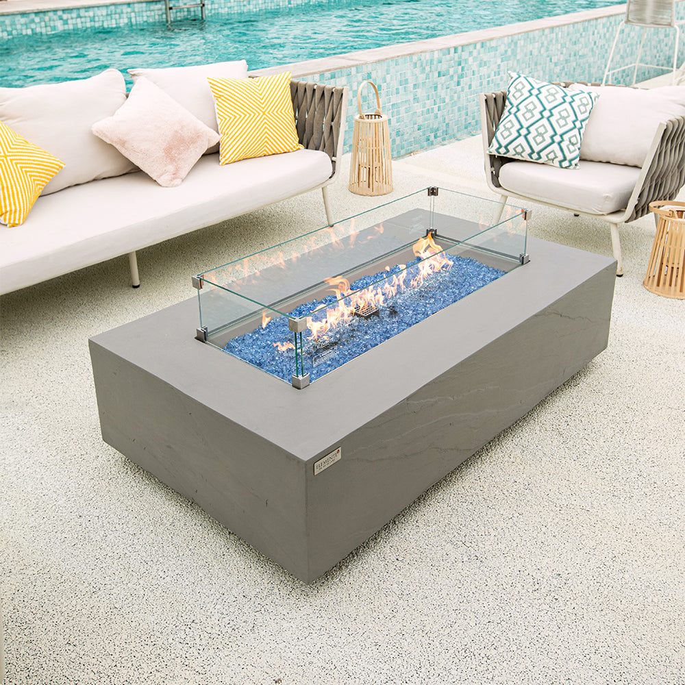 Meteora Outdoor Space Grey Fire Pit Table – EnvelorHome