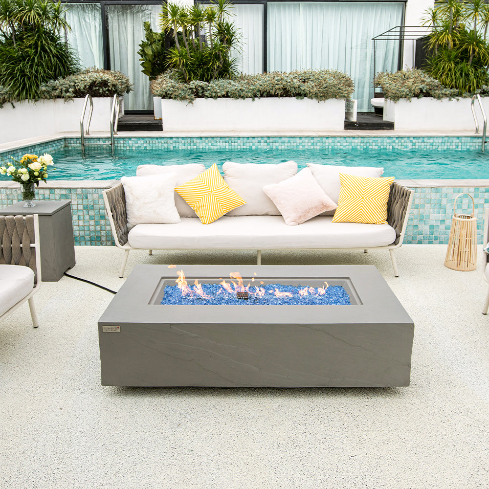 Meteora Outdoor Space Grey Fire Pit Table – EnvelorHome