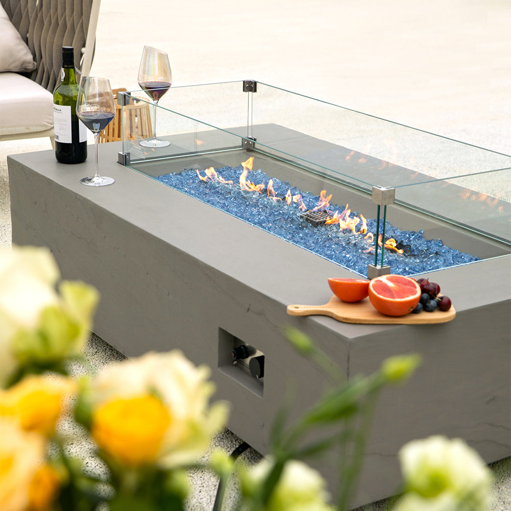 Meteora Outdoor Space Grey Fire Pit Table – EnvelorHome