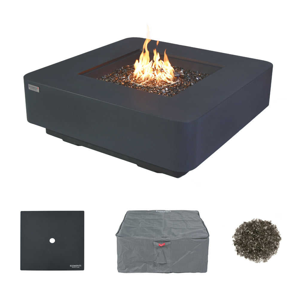 Bergamo Outdoor Dark Grey Fire Pit Table – EnvelorHome