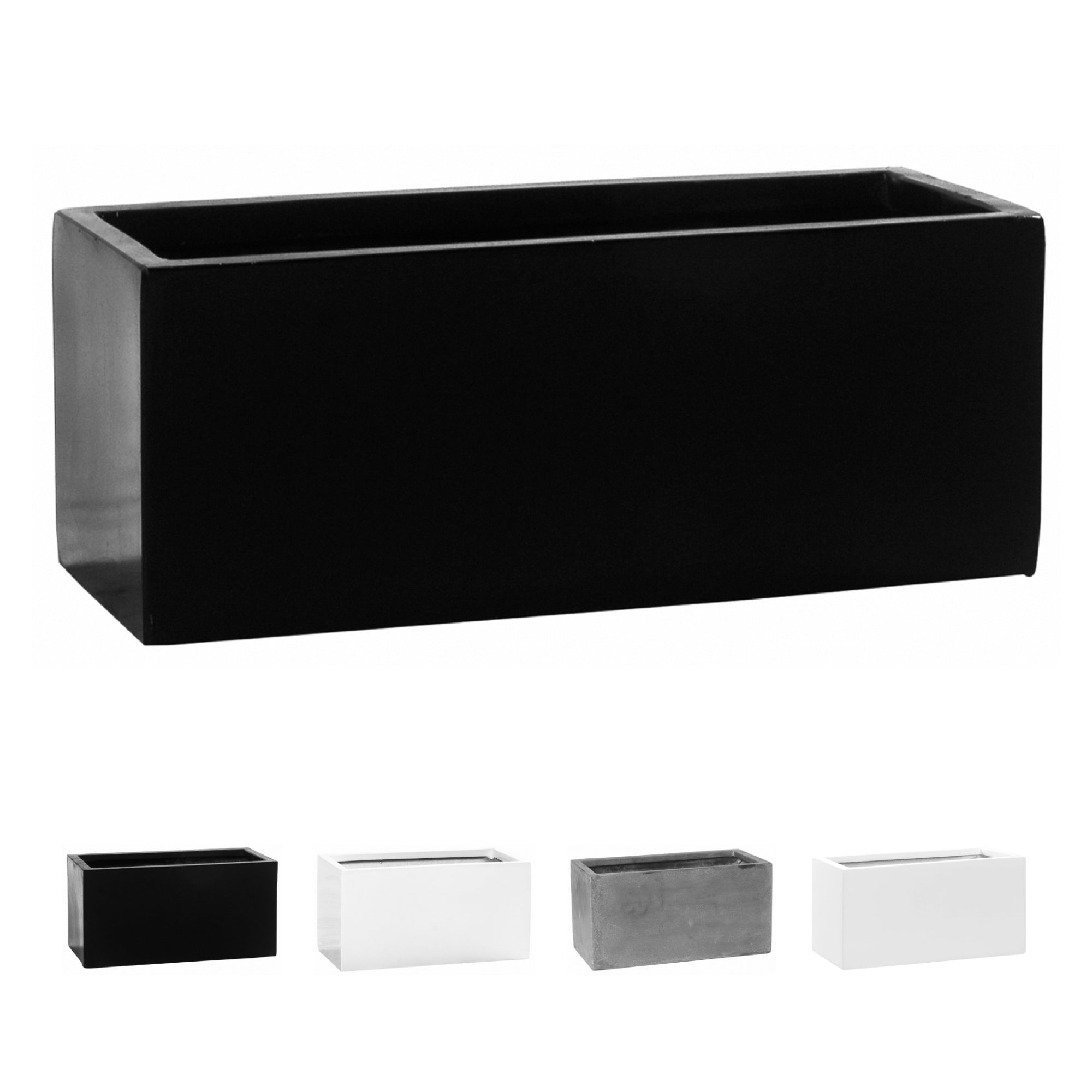 Balcony Rectangular Fiberstone Planter Pot – EnvelorHome