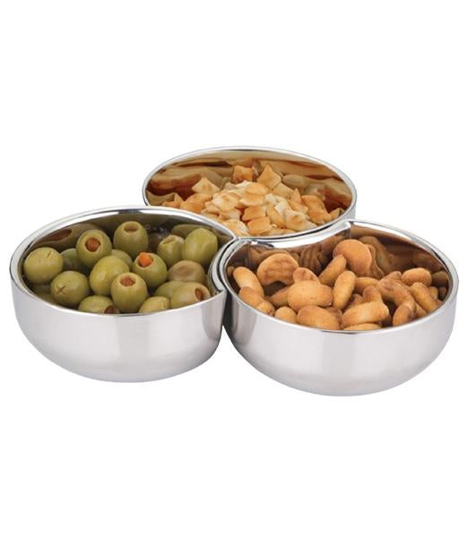 Double Wall Interlocking Bowl | Stainless Steel Serving Tray – EnvelorHome