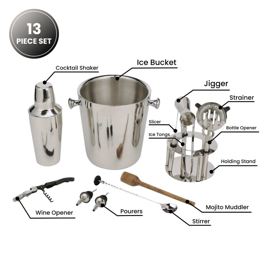 13 Pieces Barware Tool Set | Bar Tool Set | Barware Accessories ...